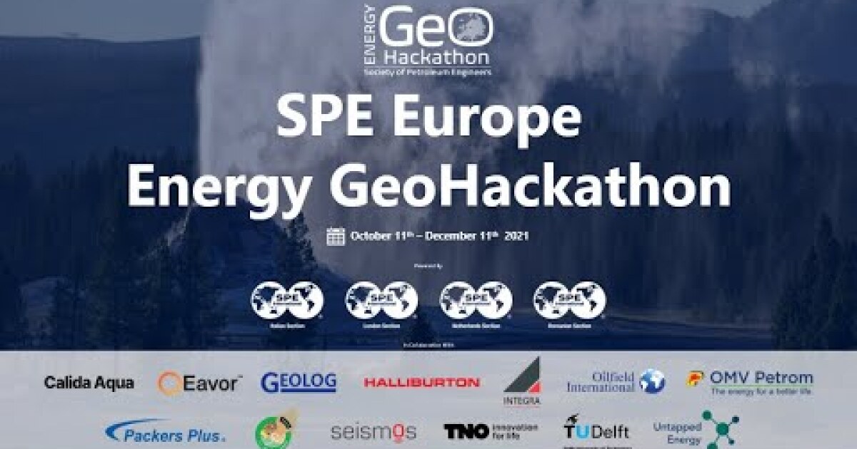2021 SPE Europe Energy GeoHackathon