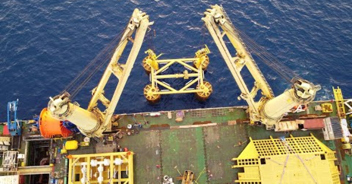 Tie in Manifold installation, Karish field, offshore Israel. Things are ...